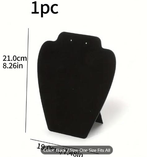 Elegant Black Velvet Jewelry Display Stand - Montezz Market