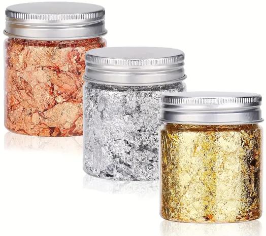 3pcs Metallic Leaf Flakes - Montezz Market